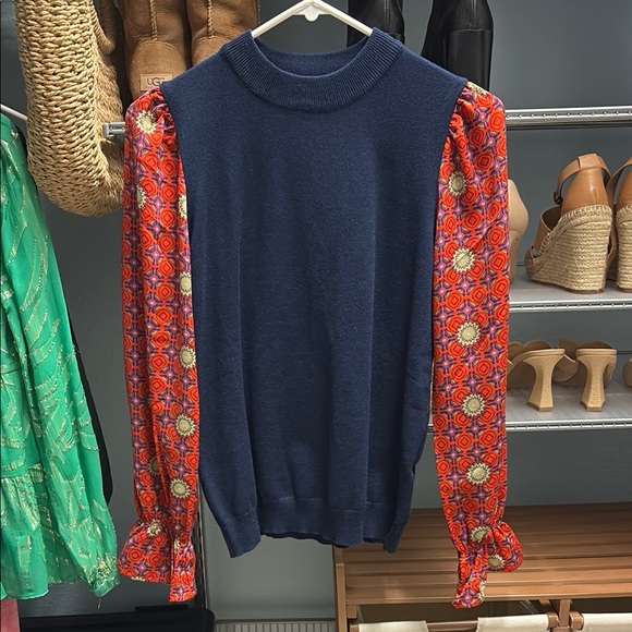 THML | Sweaters | Thml Deep Blue Knit Top | Poshmark